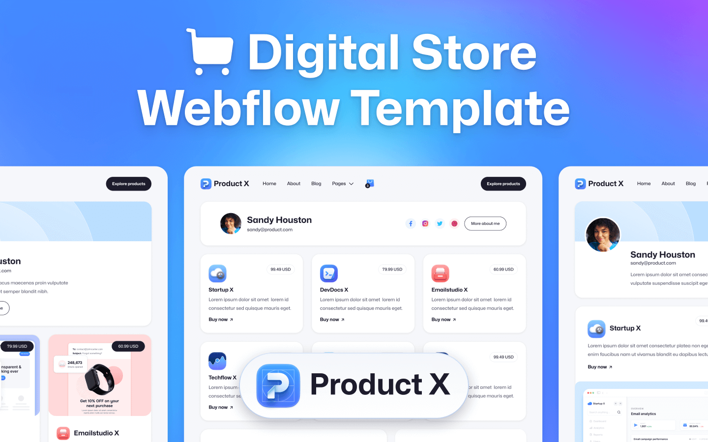 Product X - Shop HTML5 Responsive Website Template