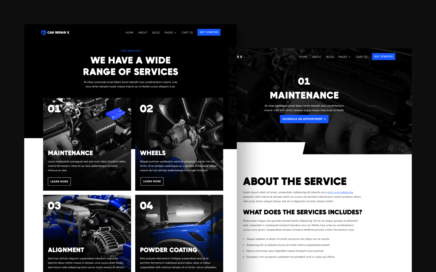 CarRepair X - Automotive HTML5 Responsive Website Template