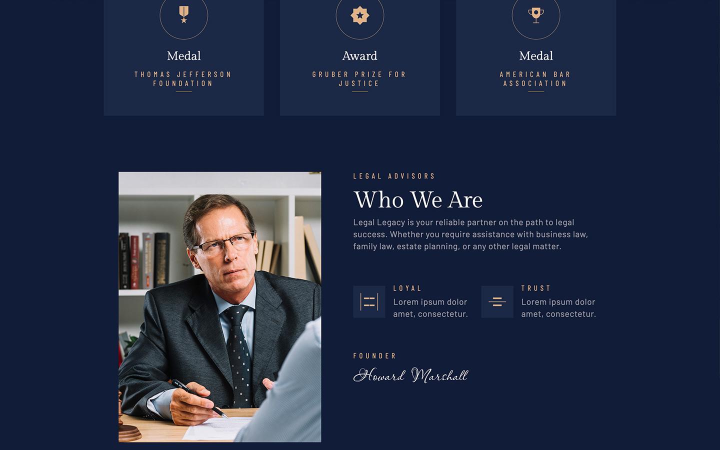 Legal Legacy - Law Firm HTML5 Responsive Website Template