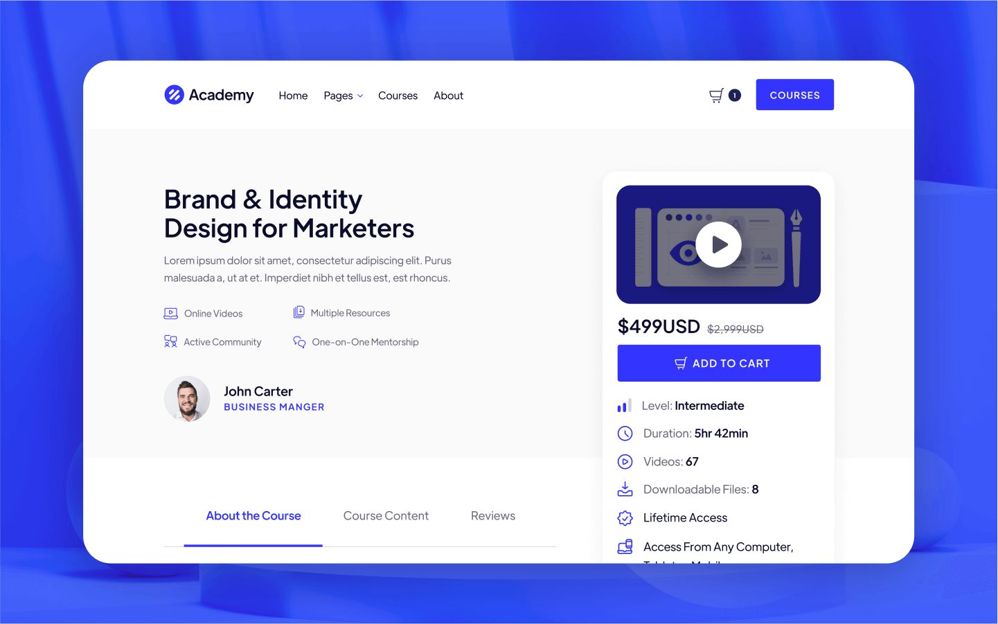 Academy - School HTML5 Responsive Website Template