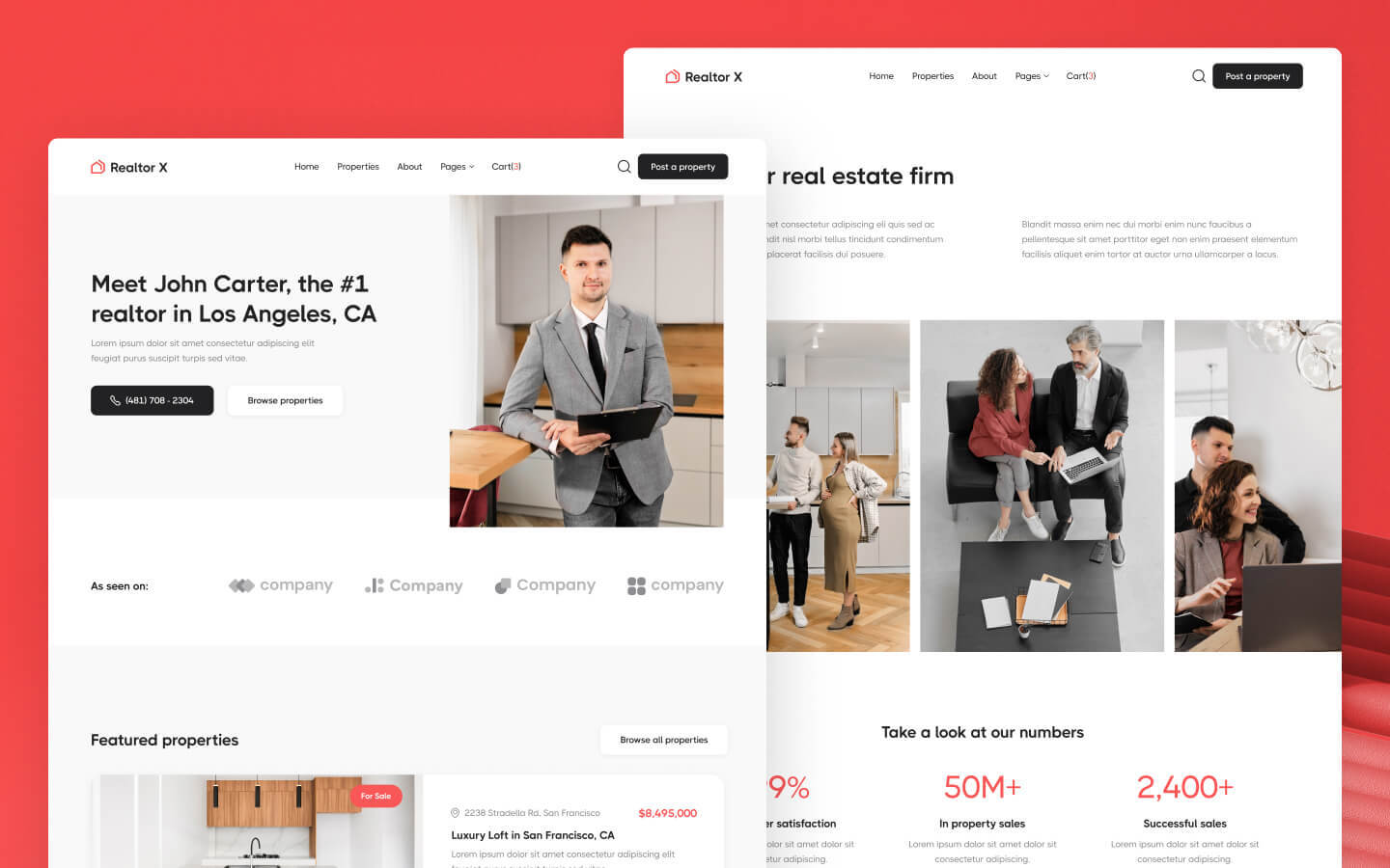 Realtor X - Real Estate HTML5 Responsive Website Template