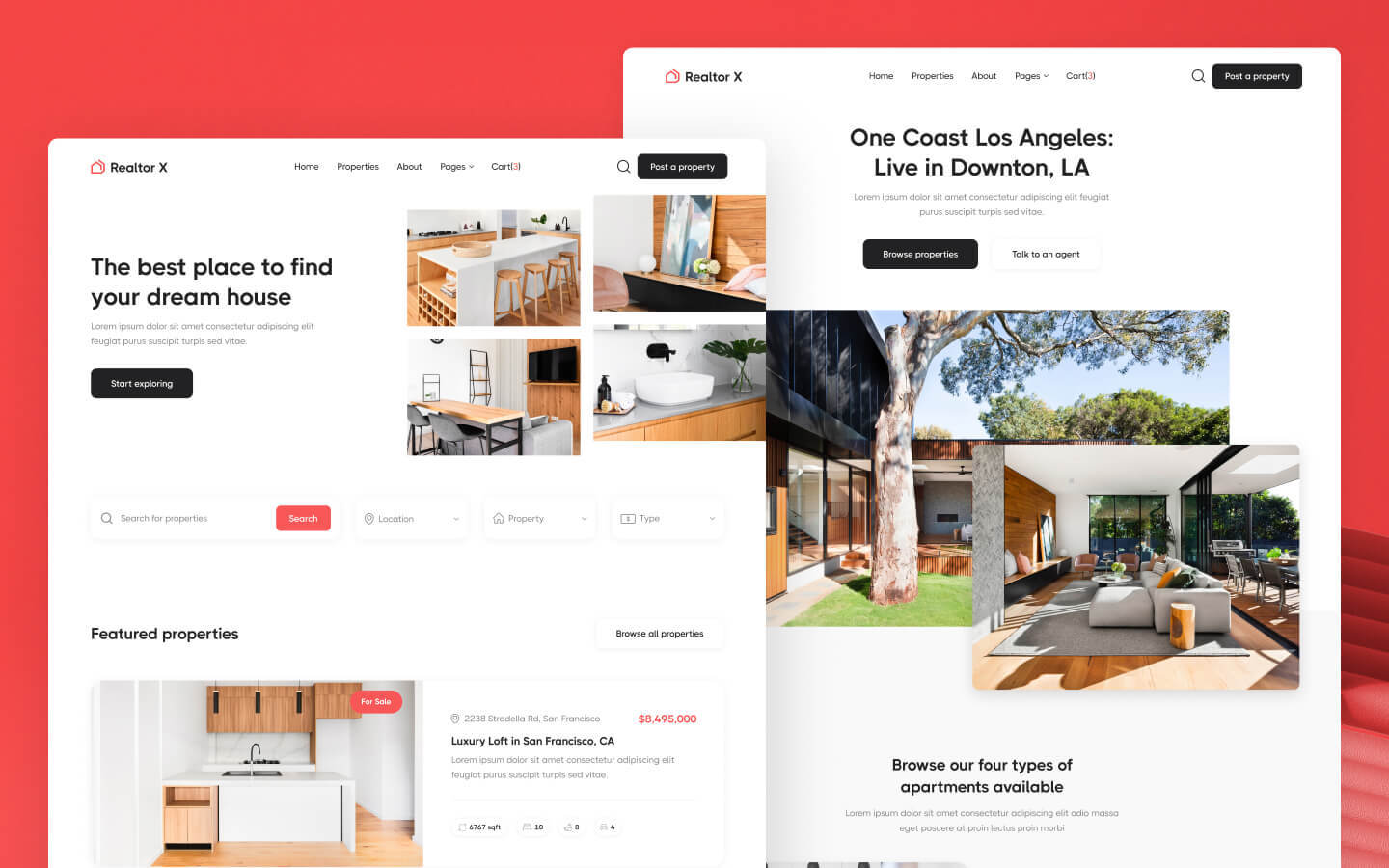 Realtor X - Real Estate HTML5 Responsive Website Template