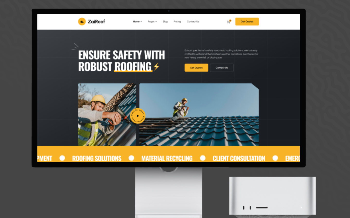 ZaiRoof - Construction HTML5 Responsive Website Template