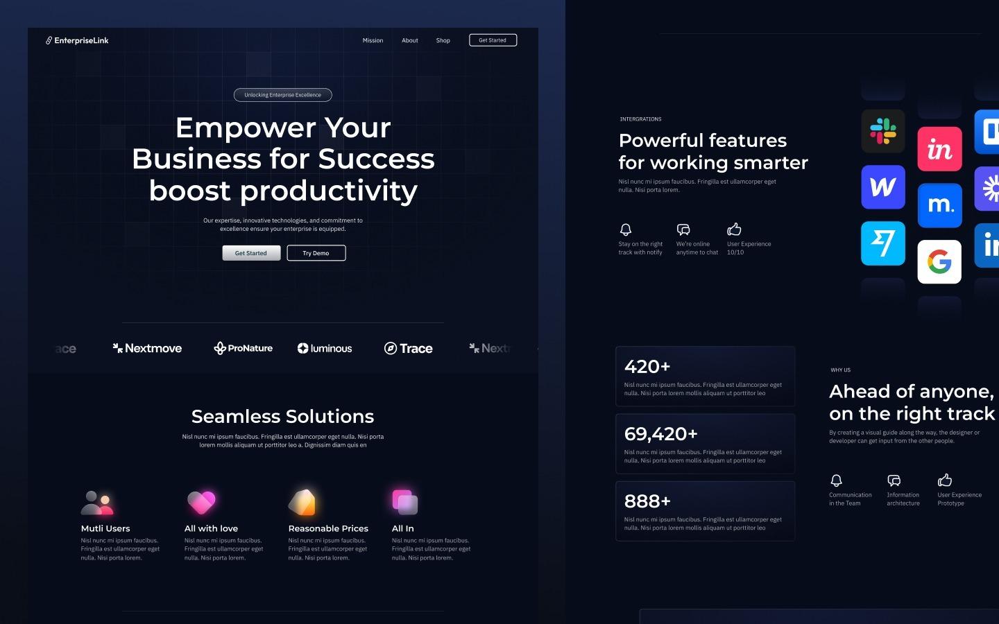 EnterpriseLink - Startup HTML5 Responsive Website Template