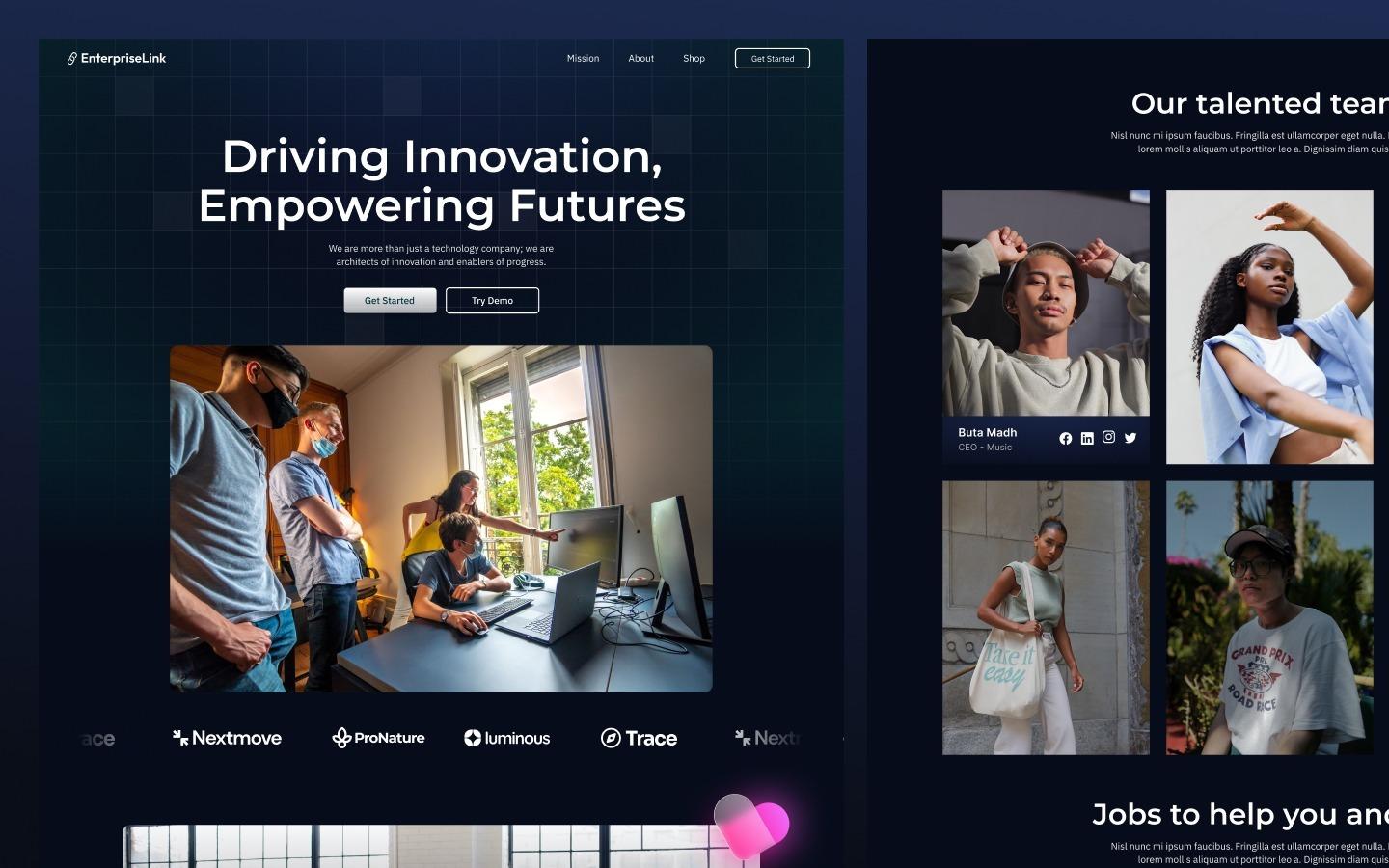 EnterpriseLink - Startup HTML5 Responsive Website Template