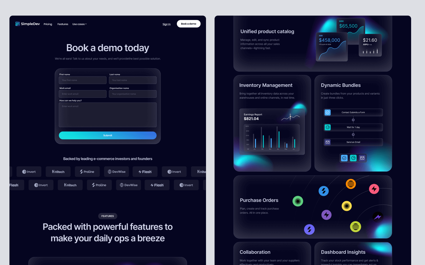 SimpleDev - Marketing HTML5 Responsive Website Template