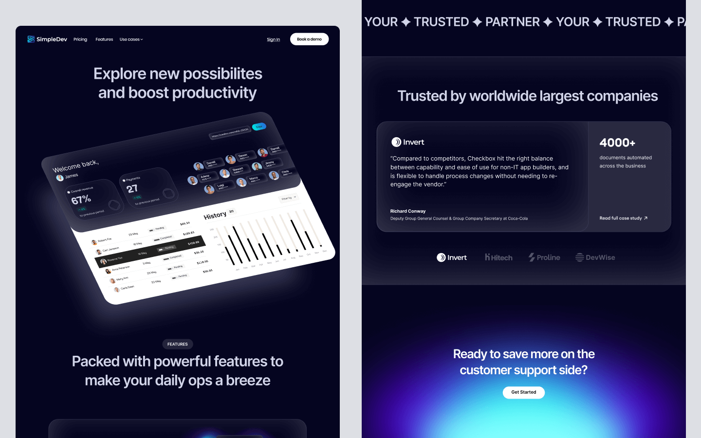 SimpleDev - Marketing HTML5 Responsive Website Template