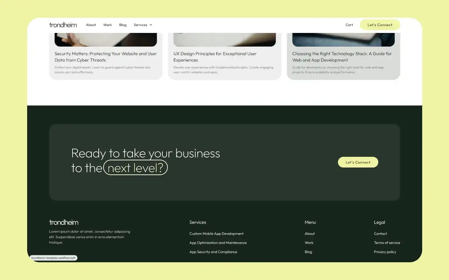 Trondheim - Portfolio HTML5 Responsive Website Template