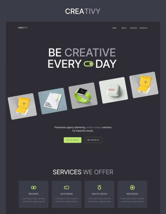 Creativy - Agency HTML5 Responsive Website Template