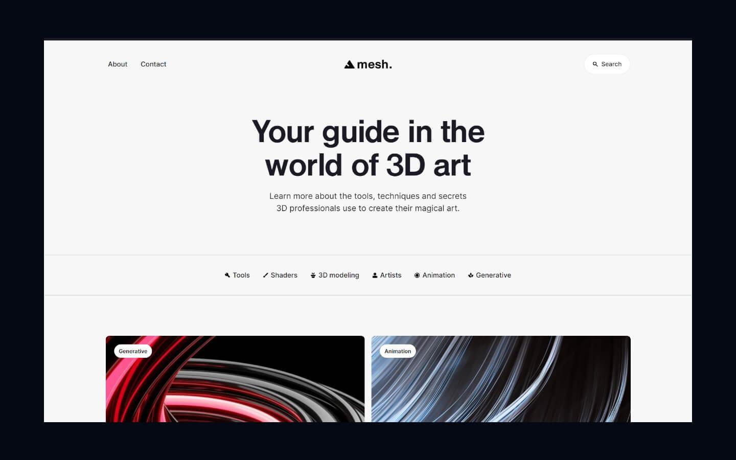 Mesh - Blog HTML5 Responsive Website Template