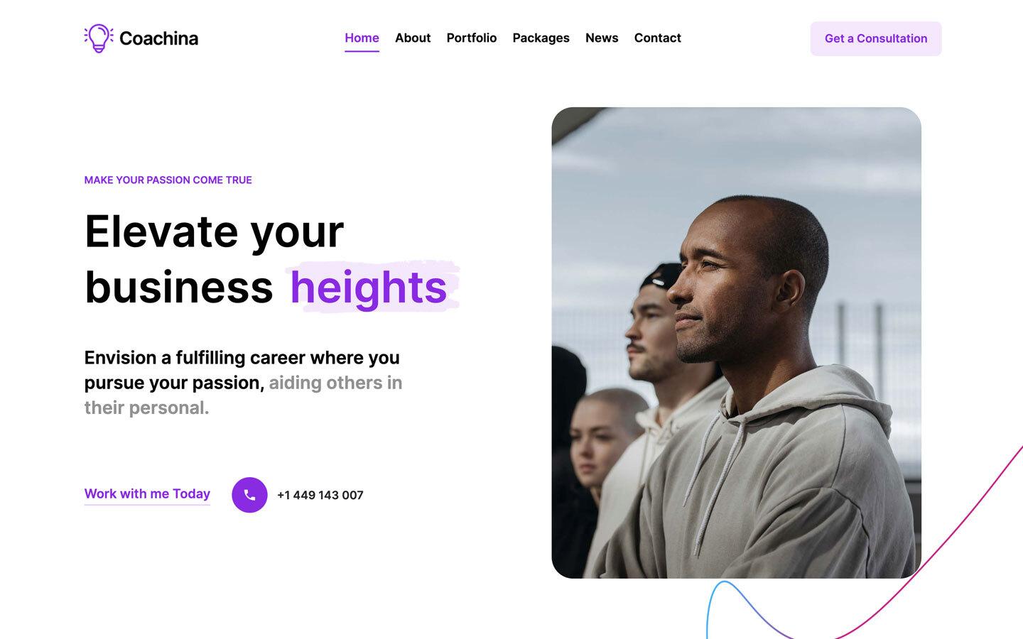 Coachina - Coaching HTML5 Responsive Website Template