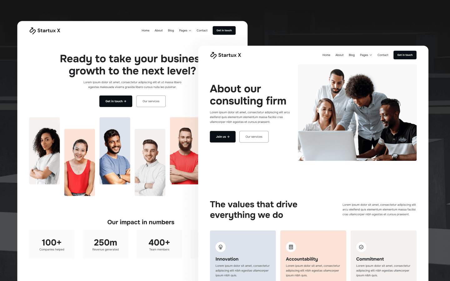 Startux X - Startup HTML5 Responsive Website Template