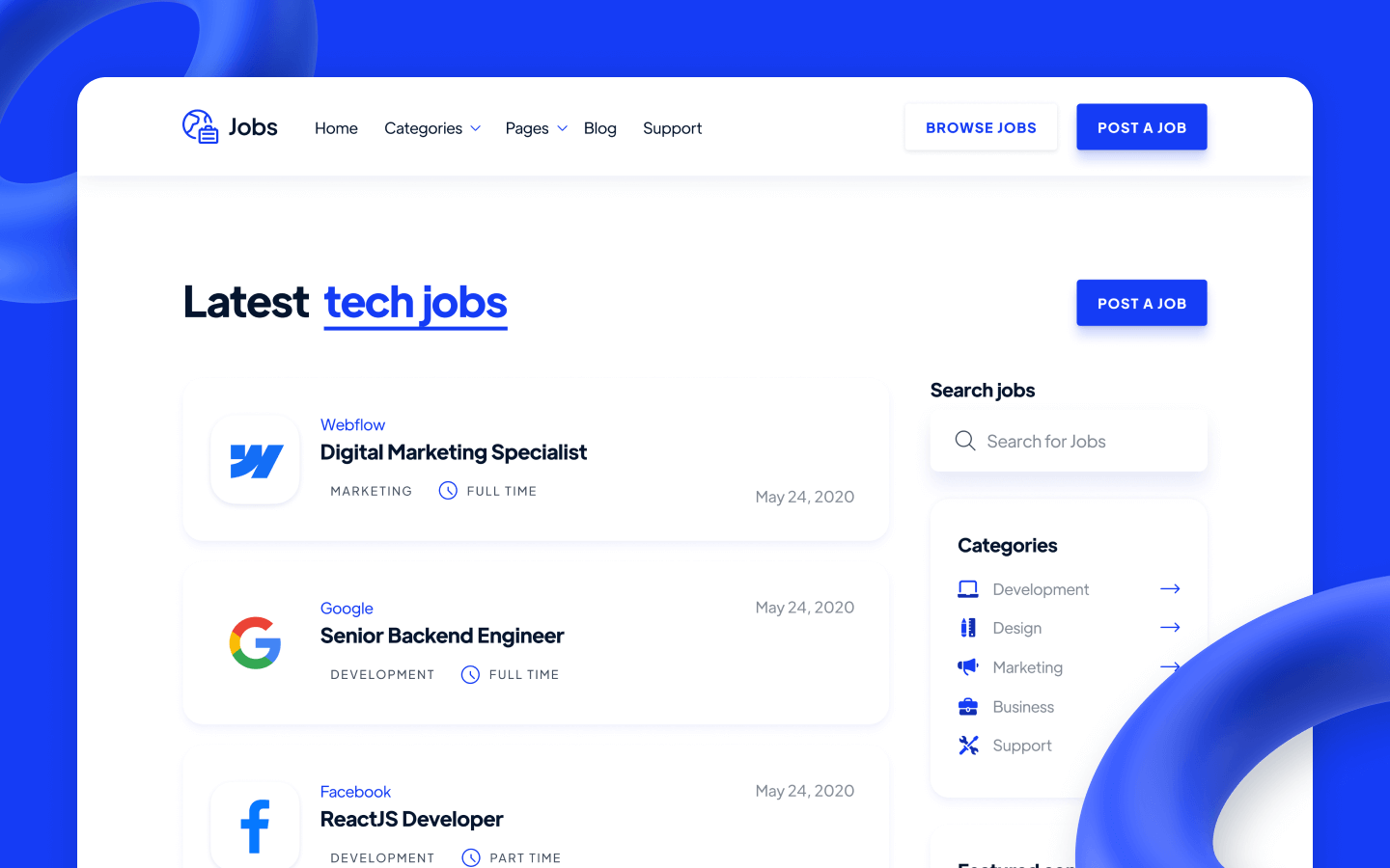 Jobs - Recruitment HTML5 Responsive Website Template