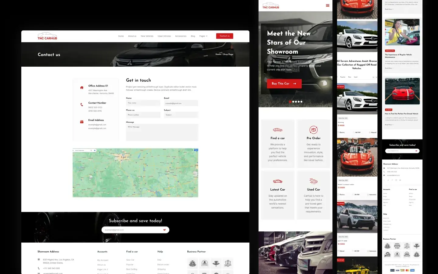 TNC CarHub Ecommerce - Cars HTML5 Responsive Website Template