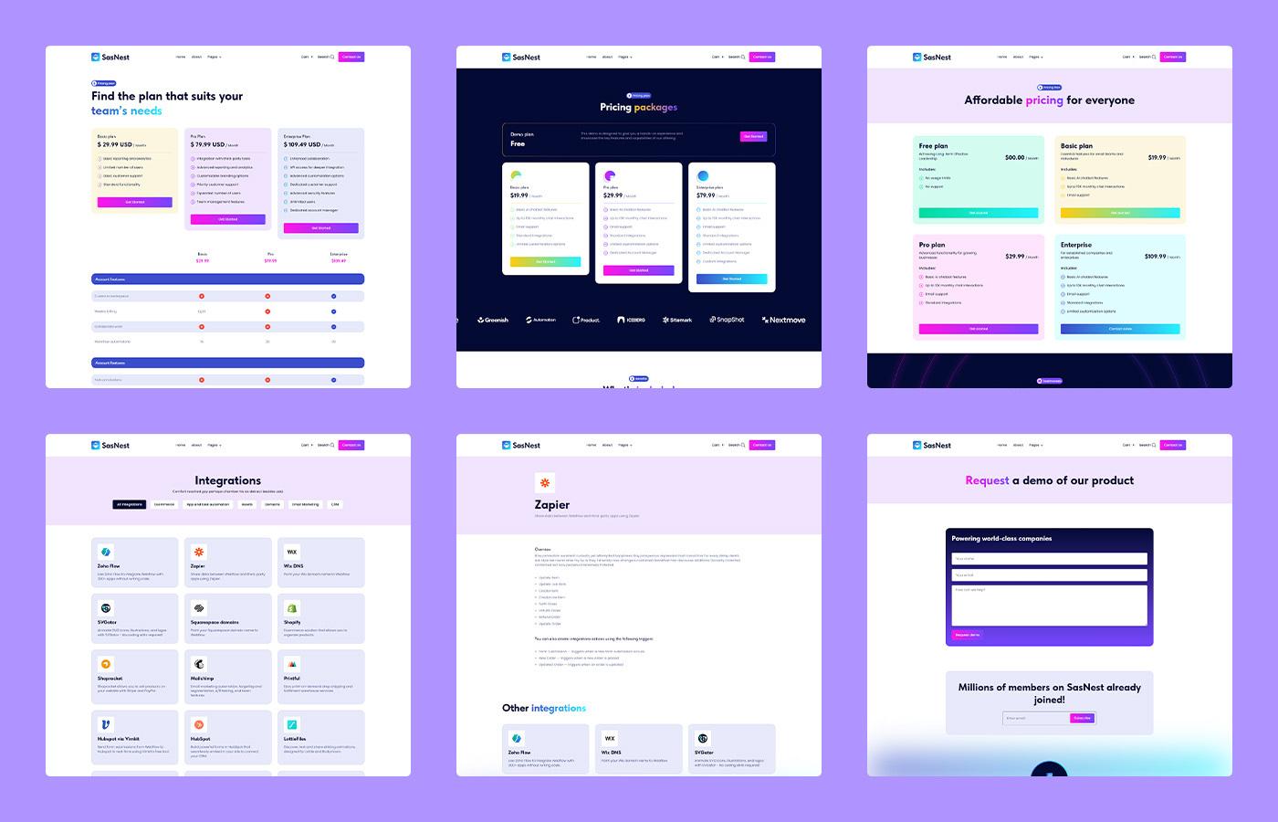 Sasnest - SaaS HTML5 Responsive Website Template
