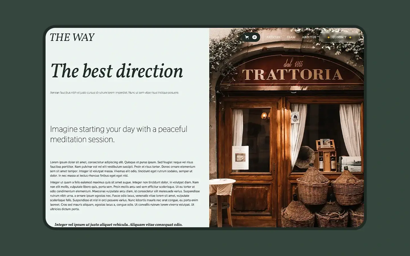 The Way - Blog HTML5 Responsive Website Template