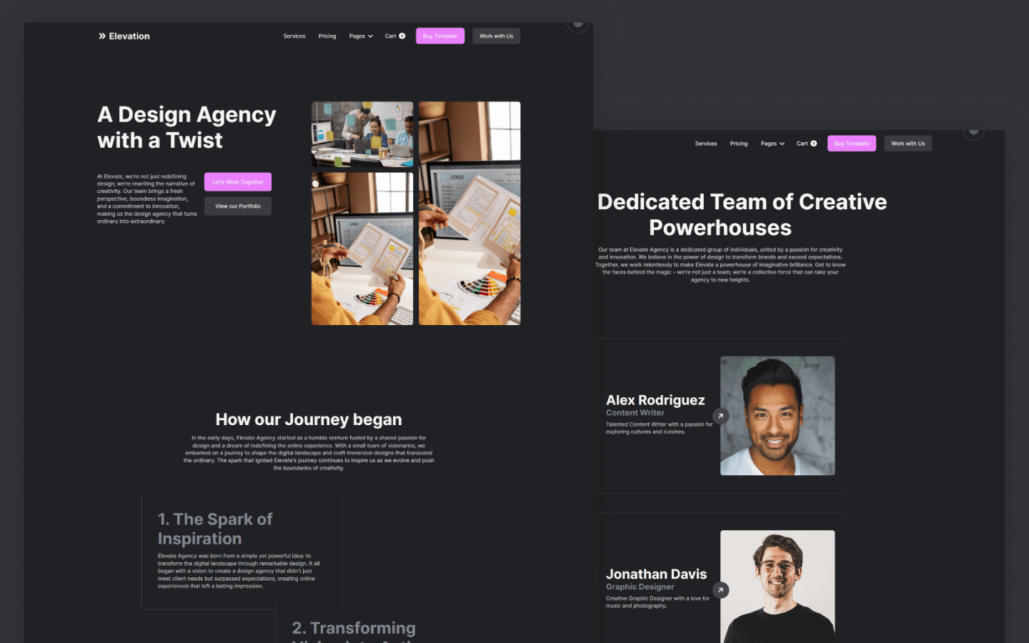 Elevation - Agency HTML5 Responsive Website Template