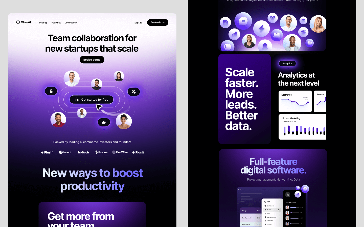 GlowAI - Marketing HTML5 Responsive Website Template