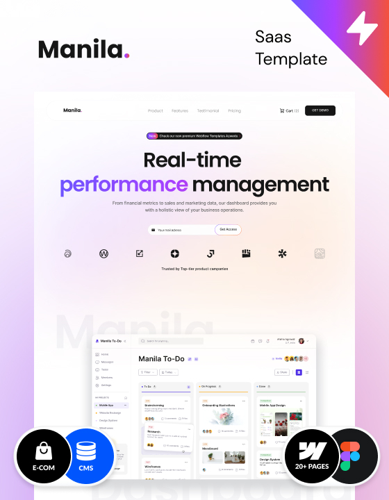 Manila - SaaS HTML5 Responsive Website Template