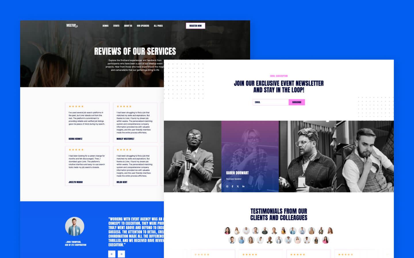 Meetup W - Event HTML5 Responsive Website Template