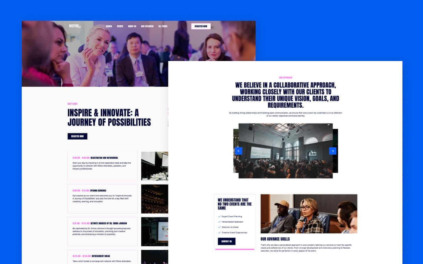 Meetup W - Event HTML5 Responsive Website Template