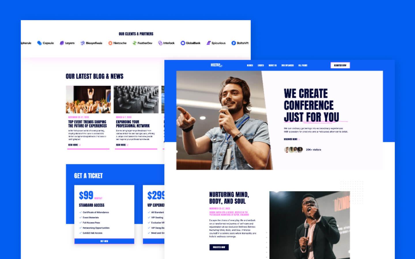 Meetup W - Event HTML5 Responsive Website Template