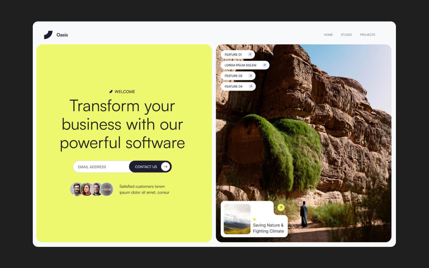 Oasis X - Business HTML5 Responsive Website Template