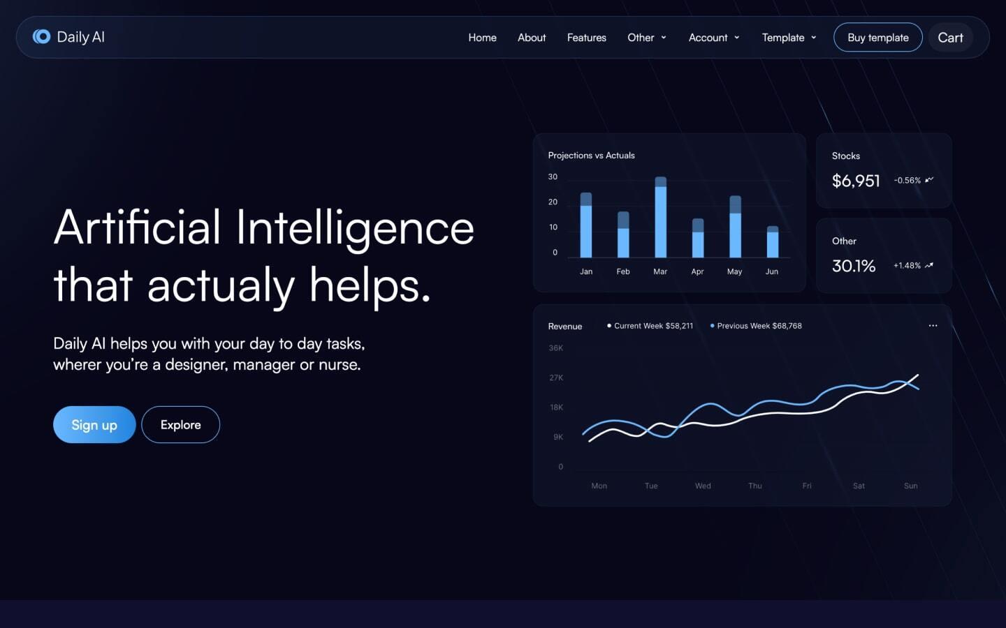 Daily AI - Technology HTML5 Responsive Website Template