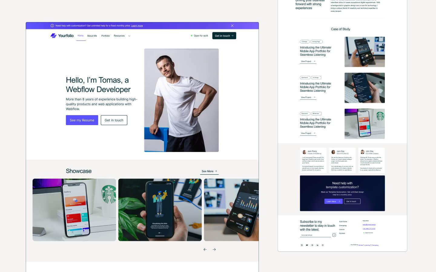 Yourfolio - Portfolio HTML5 Responsive Website Template