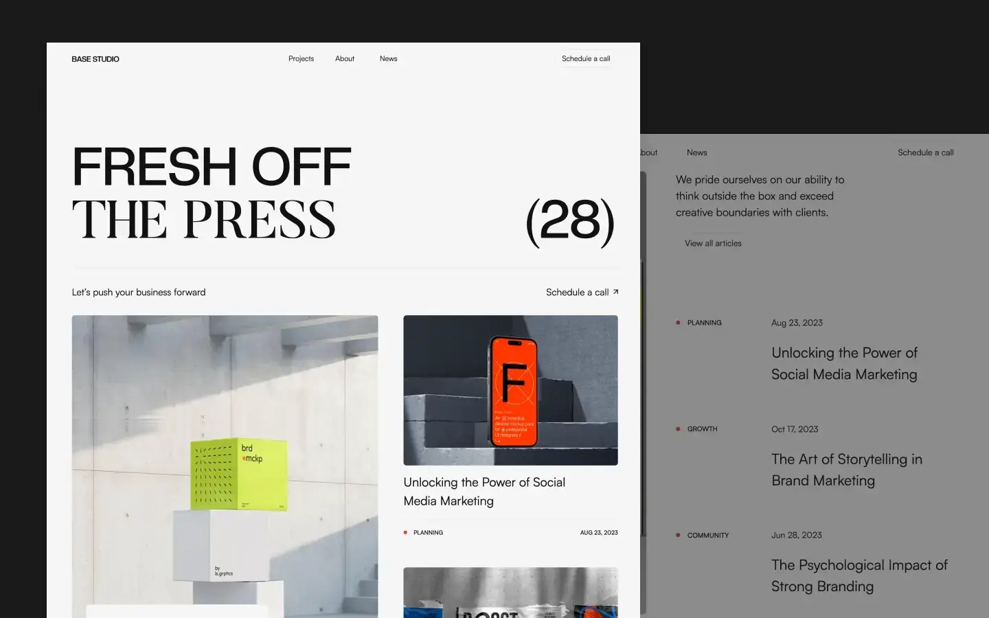 Base Studio - Portfolio HTML5 Responsive Website Template