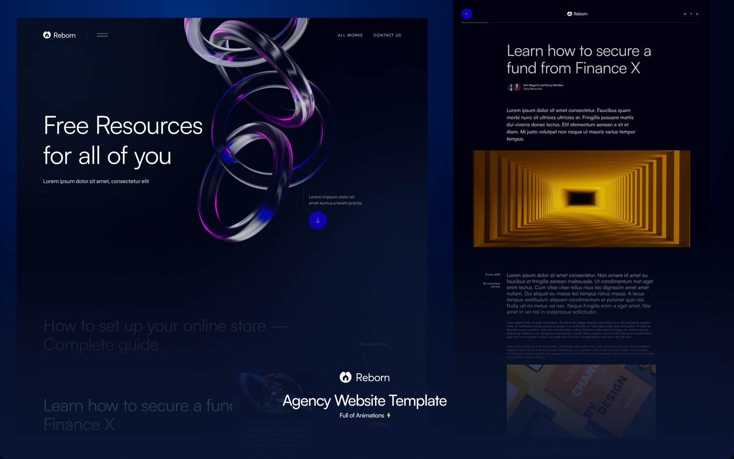 Reborn - Agency HTML5 Responsive Website Template
