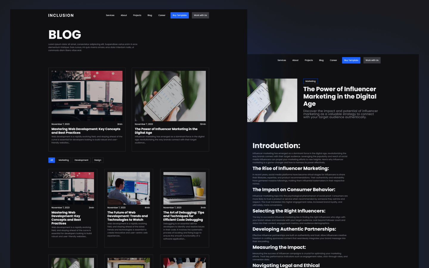 Inclusion - Agency HTML5 Responsive Website Template