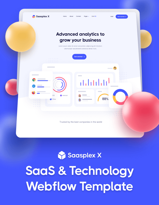 Saasplex X - SaaS HTML5 Responsive Website Template