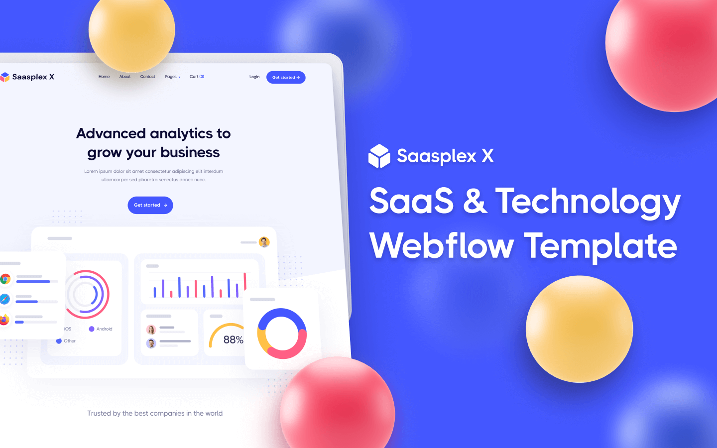 Saasplex X - SaaS HTML5 Responsive Website Template