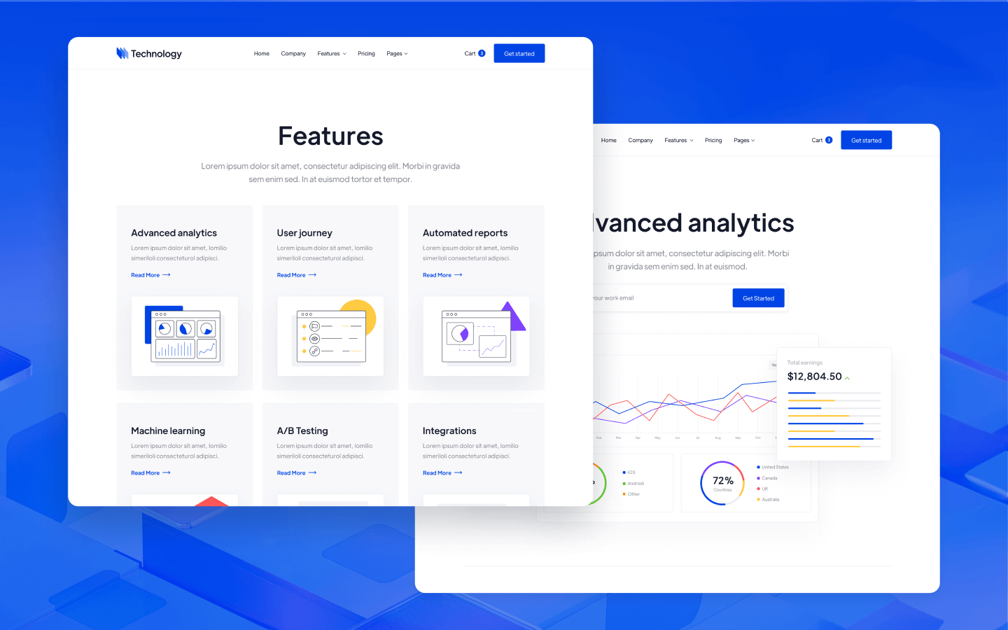 Technology - Startup HTML5 Responsive Website Template