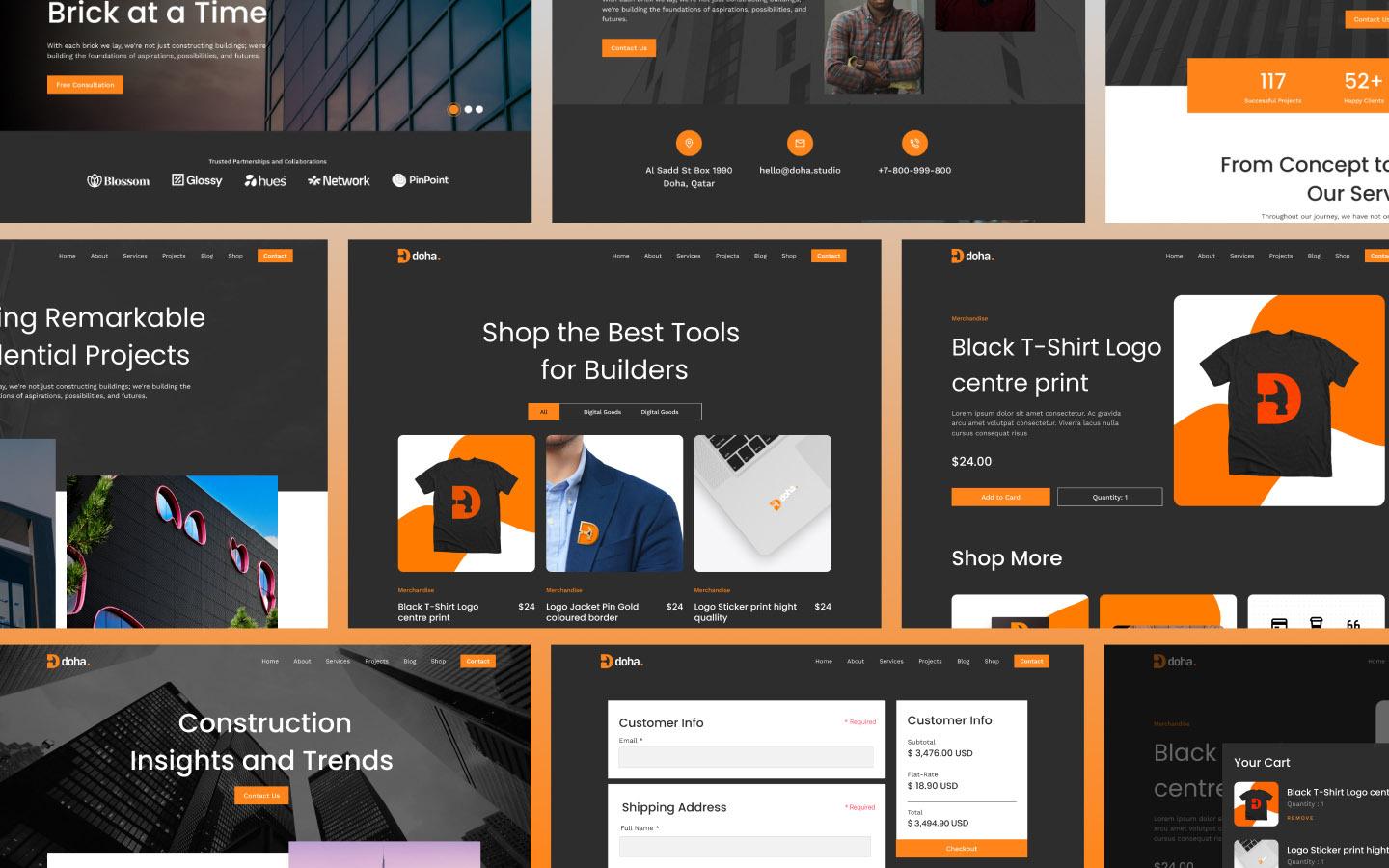 Doha - Construction HTML5 Responsive Website Template