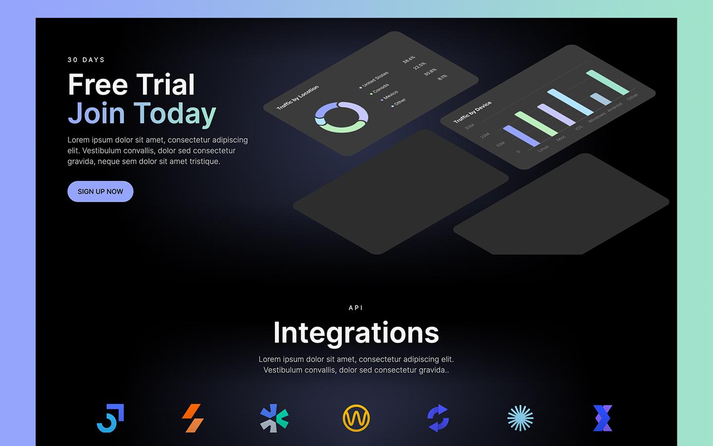 Matrixx - SaaS HTML5 Responsive Website Template