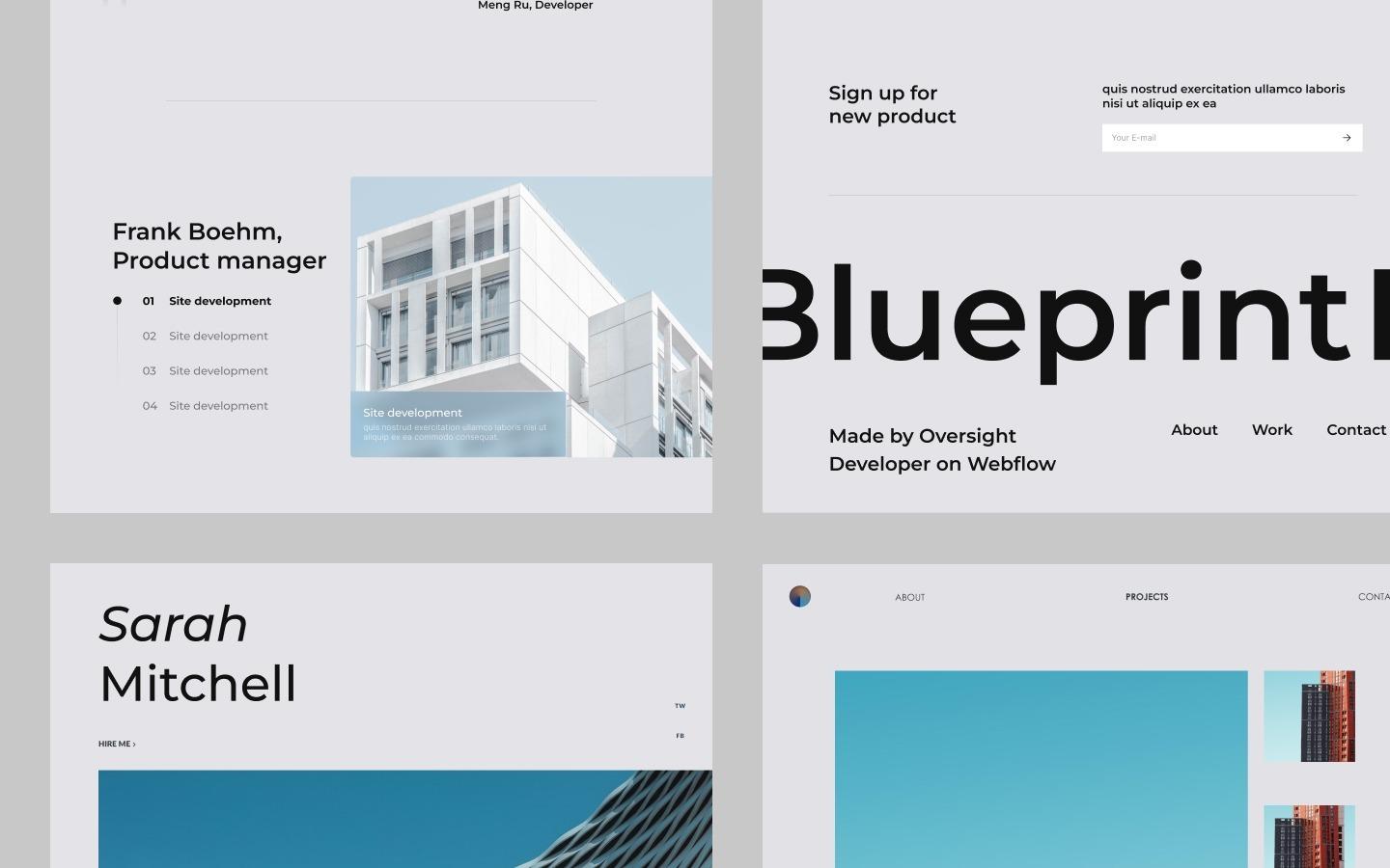 Blue-print - Architecture HTML5 Responsive Website Template