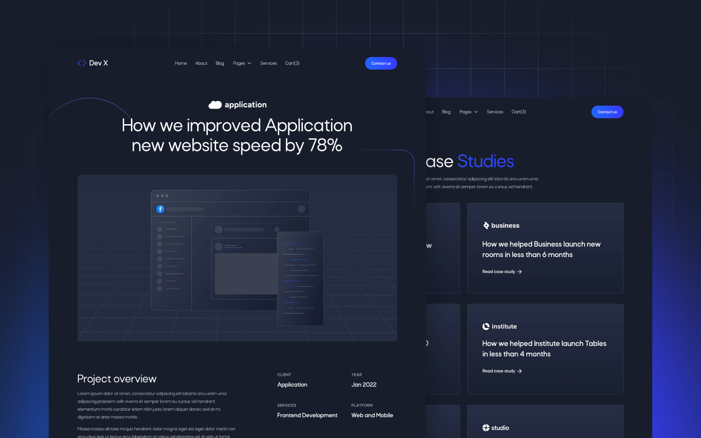 Dev X - Agency HTML5 Responsive Website Template