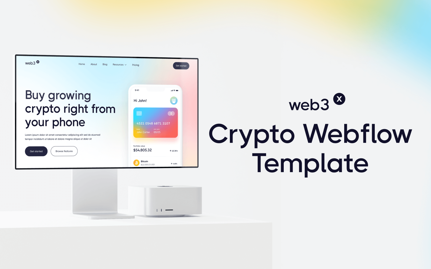 Web3 X - App HTML5 Responsive Website Template