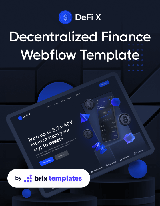 DeFi X - App HTML5 Responsive Website Template