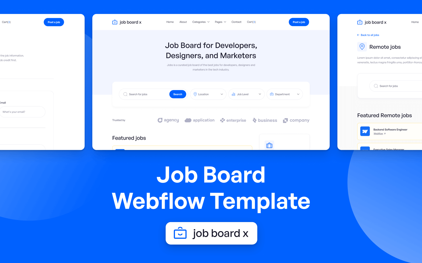Job Board X - Job Portal HTML5 Responsive Website Template