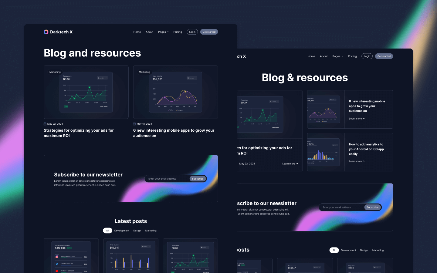 Darktech X - SaaS HTML5 Responsive Website Template