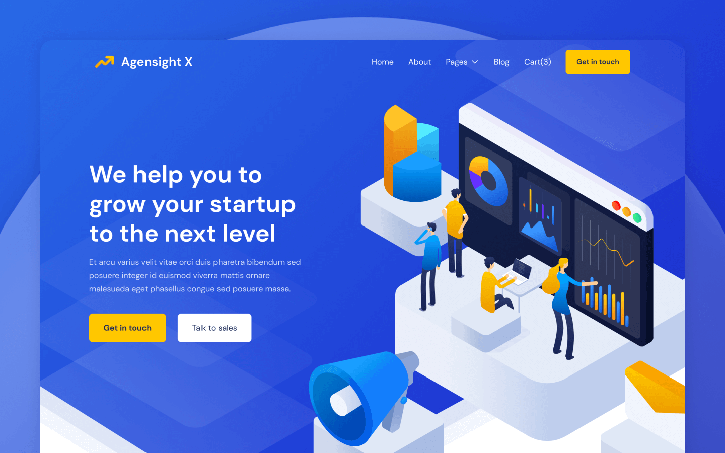 Agensight X - Agency HTML5 Responsive Website Template