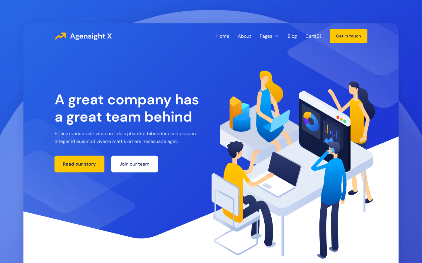 Agensight X - Agency HTML5 Responsive Website Template
