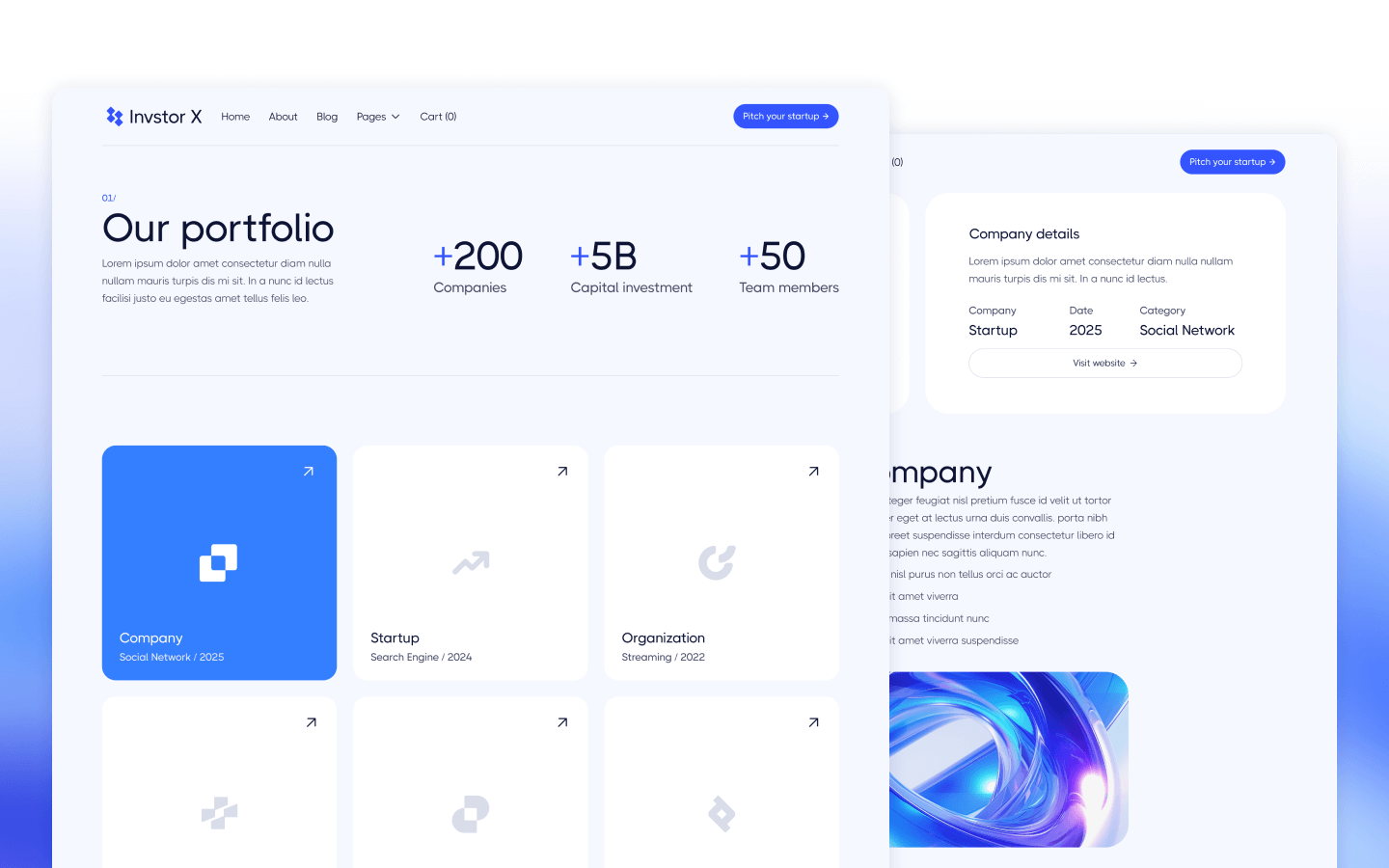 Invstor X - Investment HTML5 Responsive Website Template