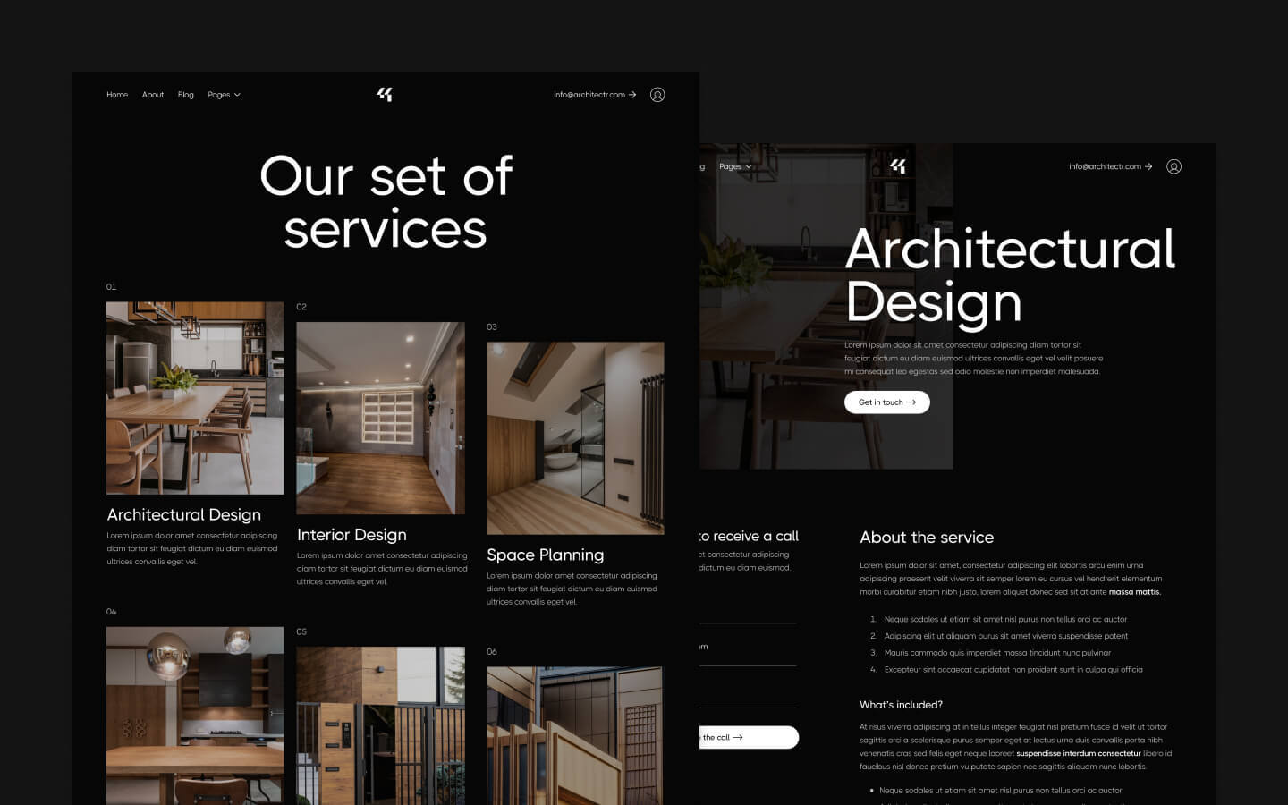 Architectr X - Architecture HTML5 Responsive Website Template
