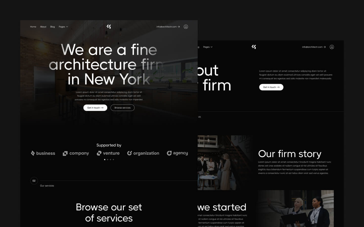 Architectr X - Architecture HTML5 Responsive Website Template