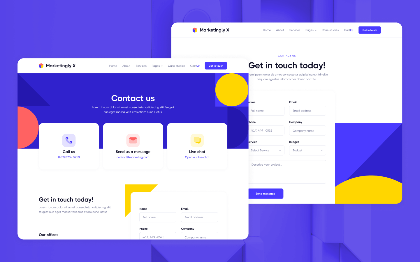 Marketingly X - Marketing HTML5 Responsive Website Template