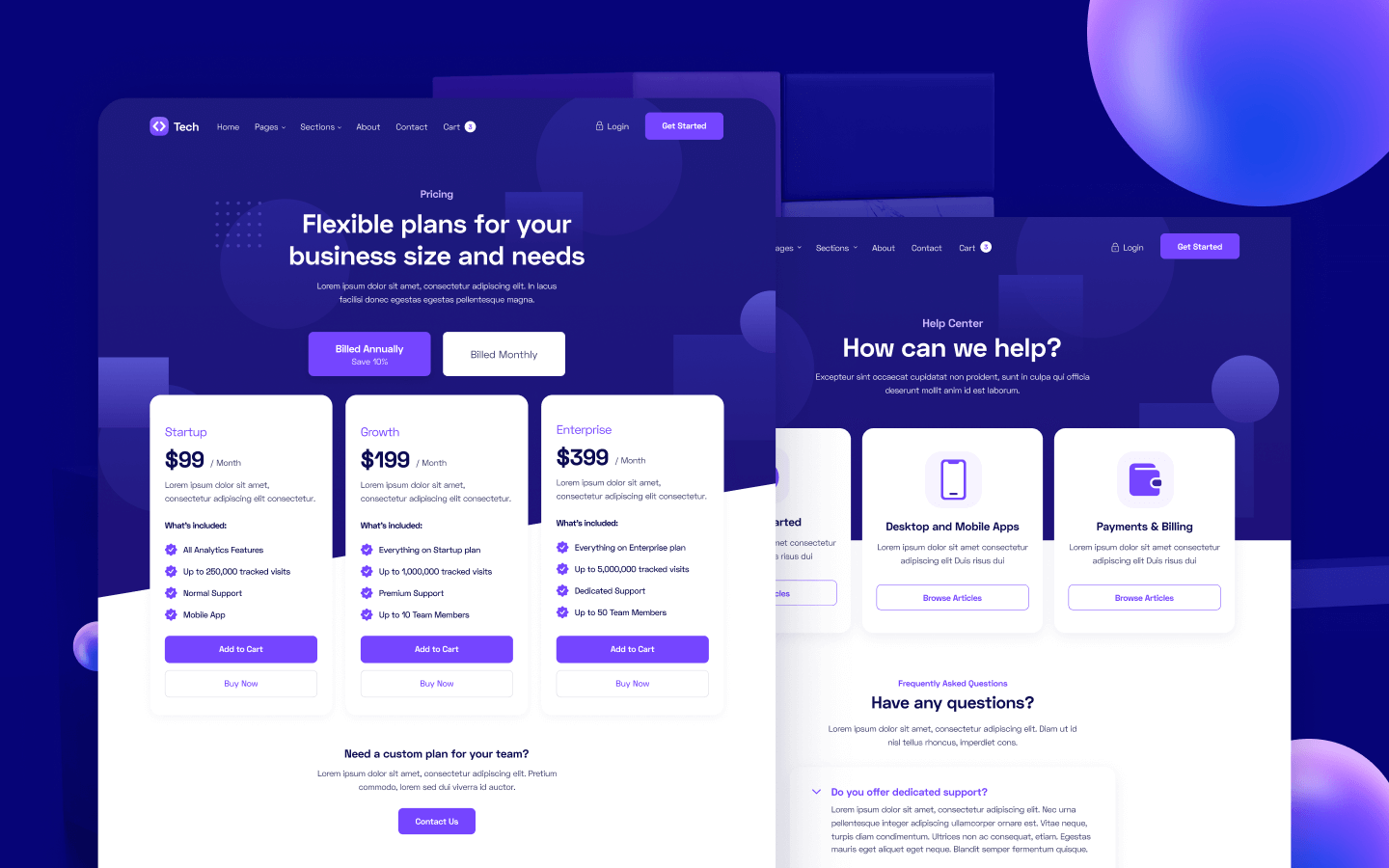 Tech - SaaS HTML5 Responsive Website Template